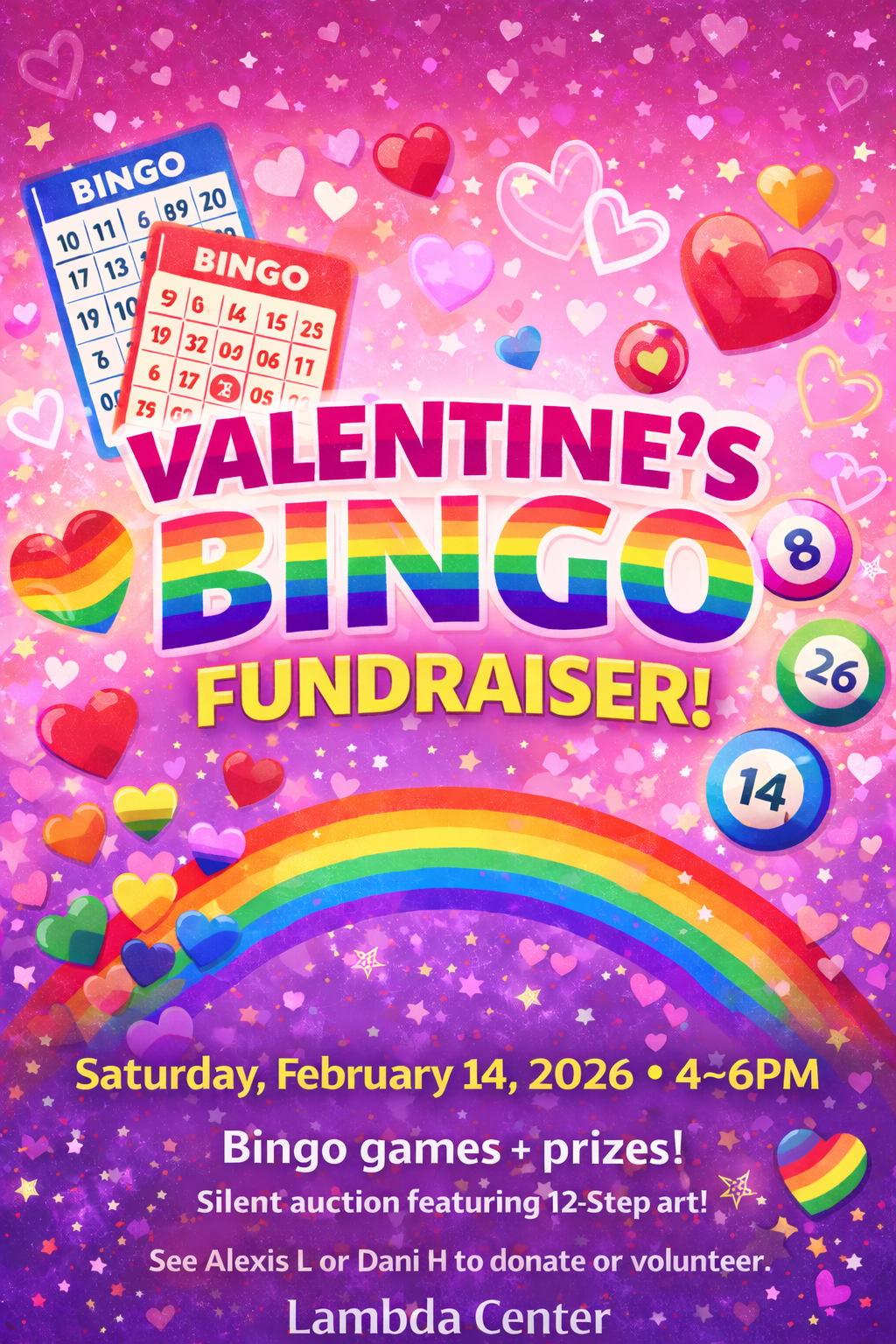 💖 Valentine’s Bingo Fundraiser – Lambda Center Houston